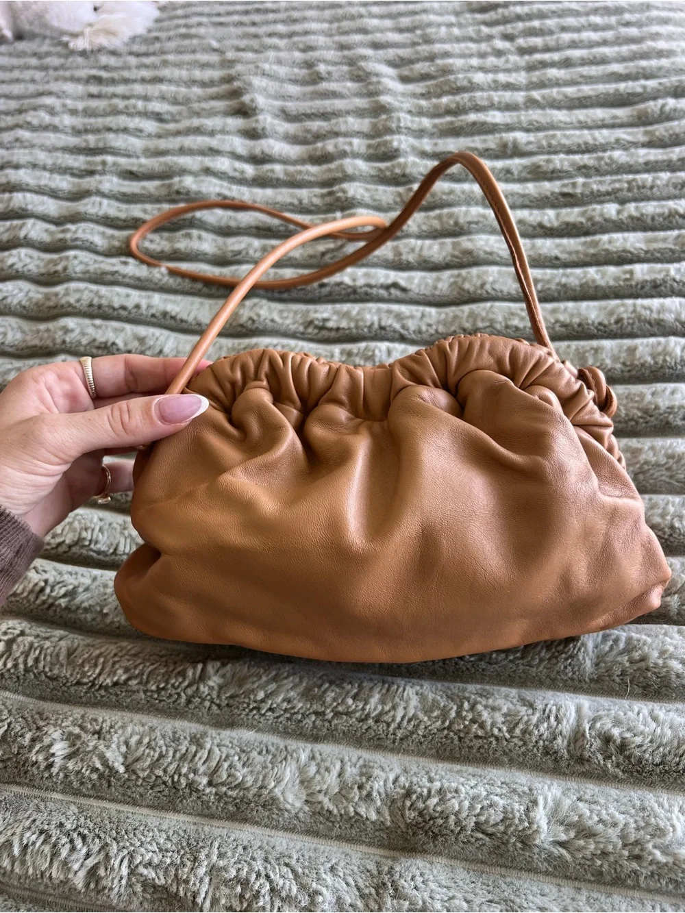 Mansur Gavriel | Bags | Mansur Gavriel Mini Cloud Clutchbag Tan Like ...